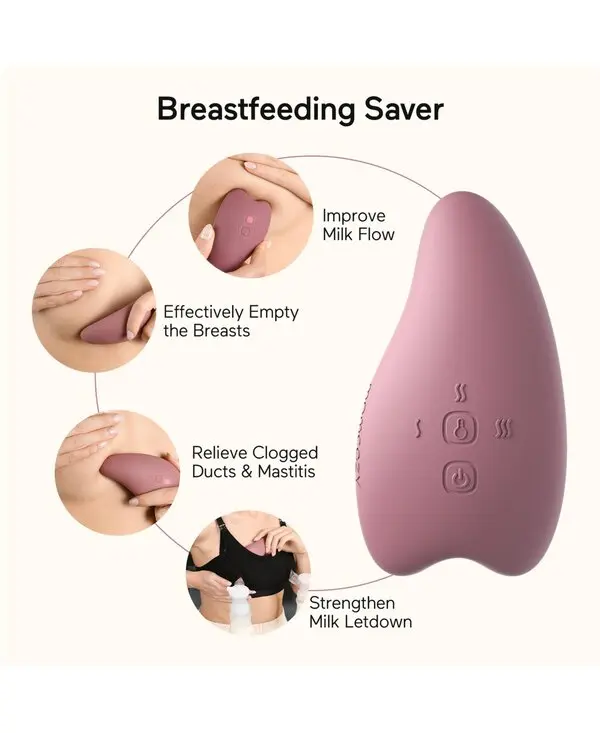 MOMCOZY Warming And Vibration Lactation Massager