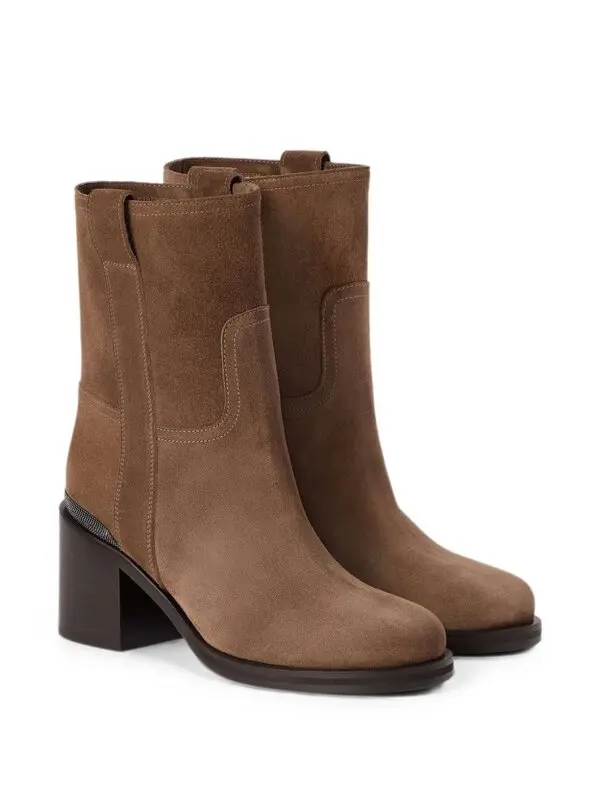 Brunello Cucinelli Leather Ankle Boots