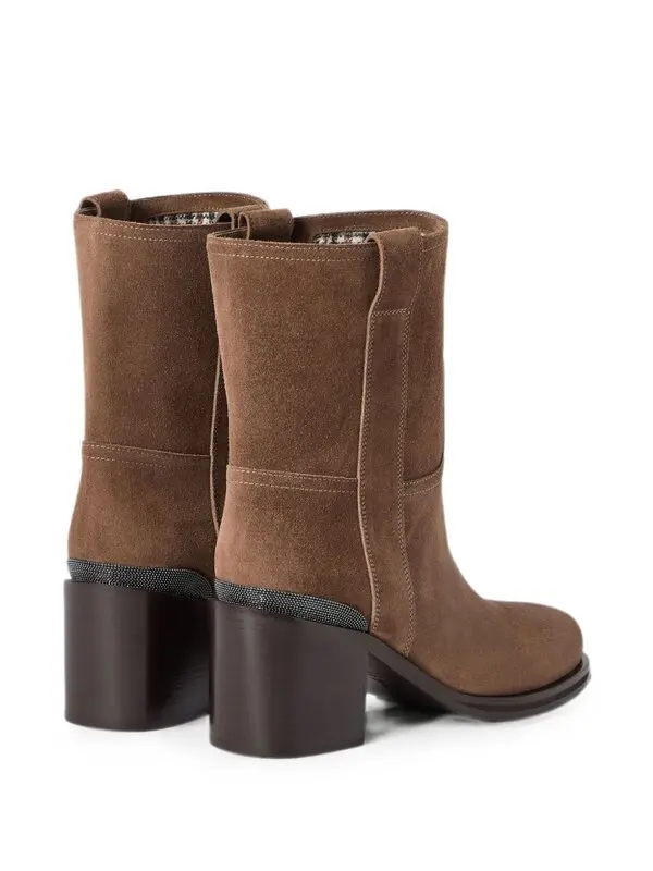 Brunello Cucinelli Leather Ankle Boots