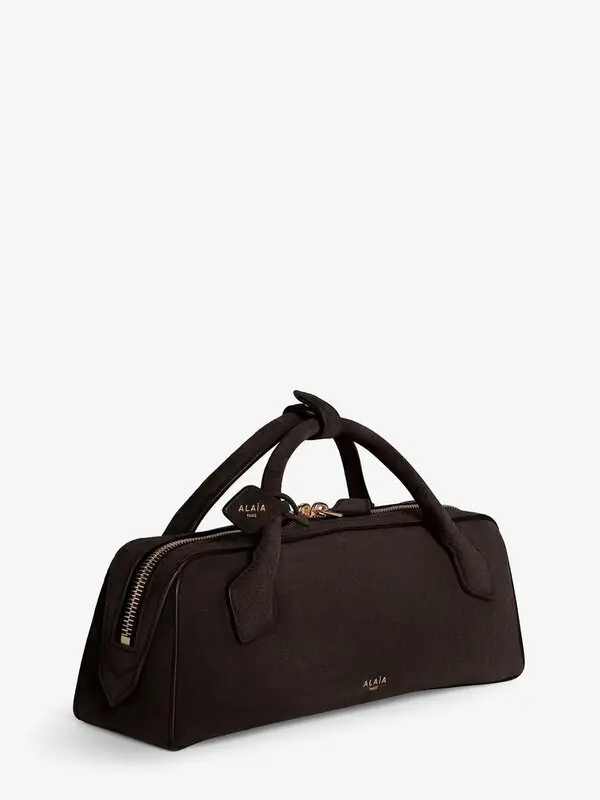 Alaïa Teckel Suede Clutch Handbag