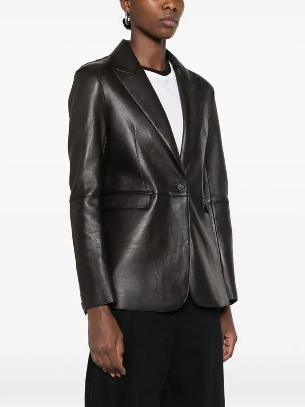 PAROSH Leather Trousers