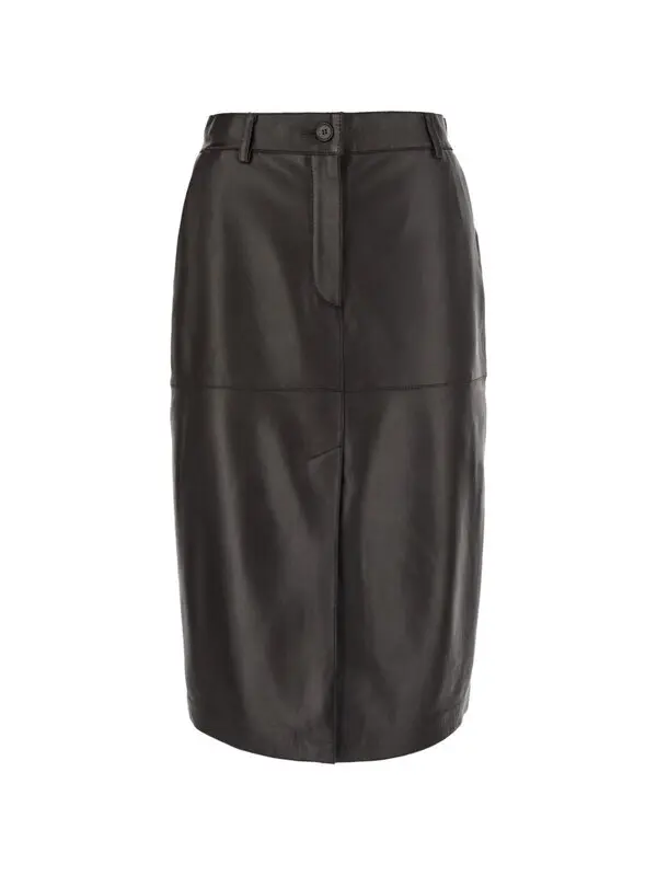 PAROSH Leather Trousers