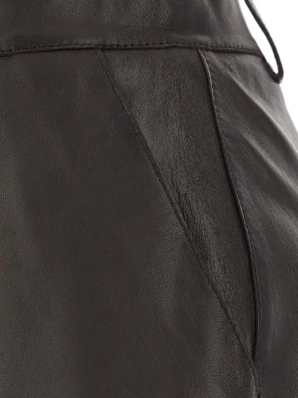 PAROSH Leather Trousers