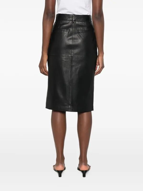 PAROSH Leather Trousers