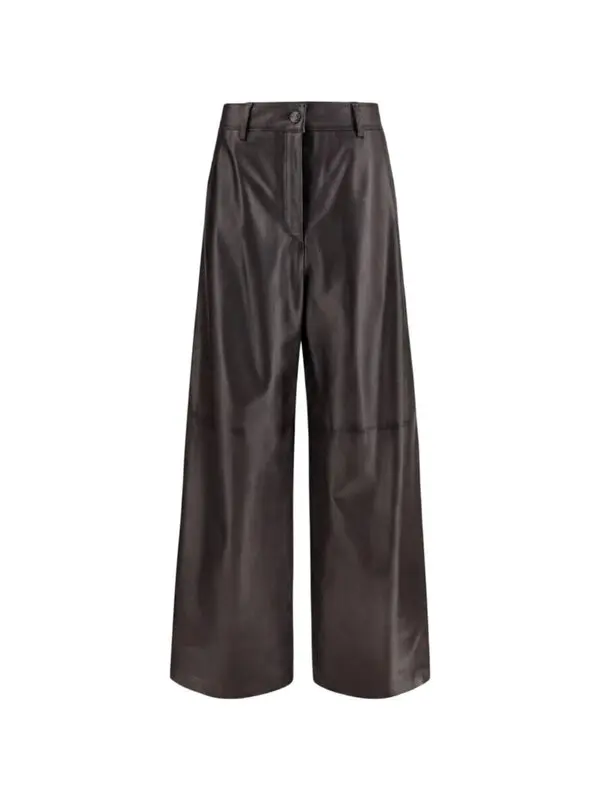 PAROSH Leather Trousers