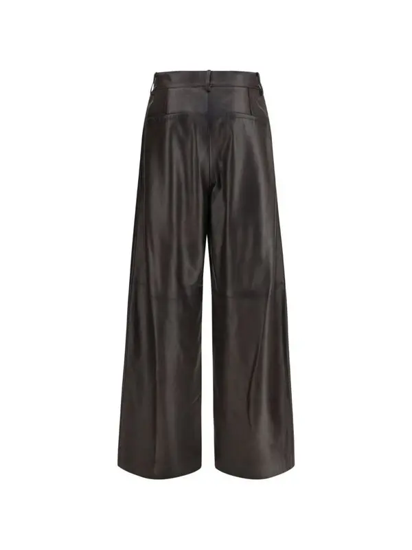 PAROSH Leather Trousers