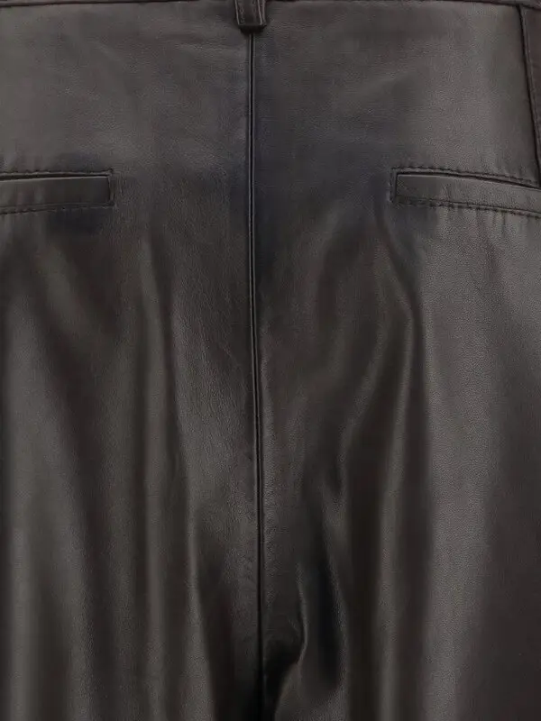 PAROSH Leather Trousers