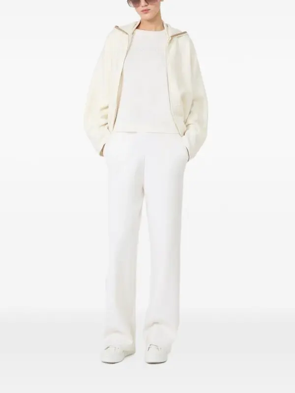 Max Mara Wool Crewneck Sweater - White