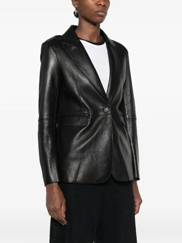 PAROSH Leather Trousers