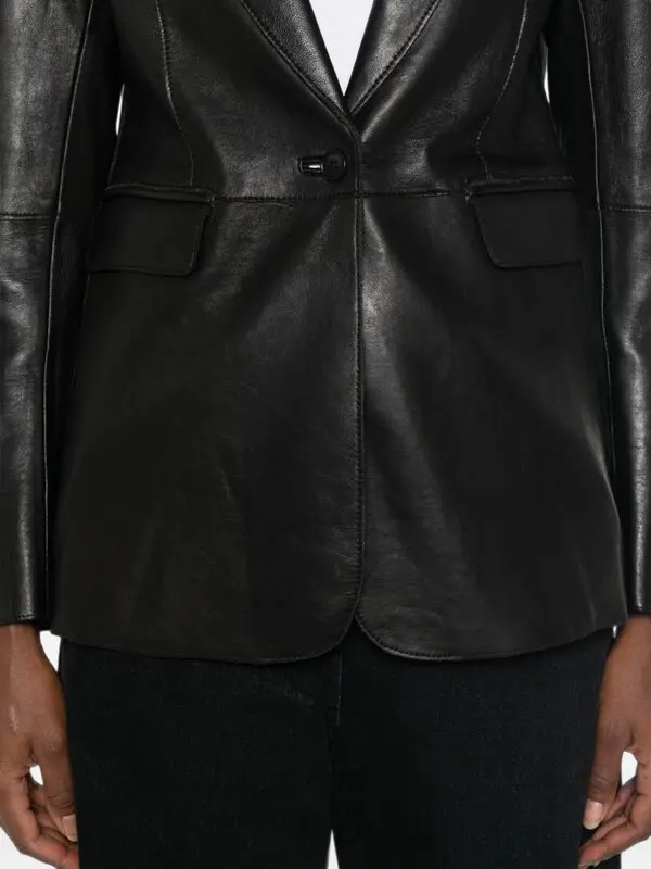 PAROSH Leather Trousers
