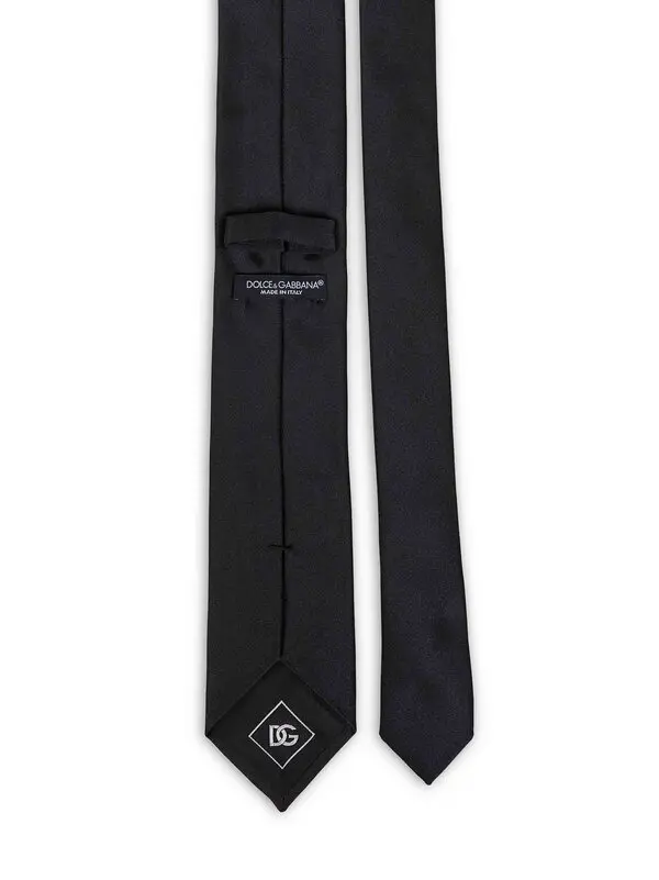 Dolce & Gabbana Silk Satin Martini Neck Ties