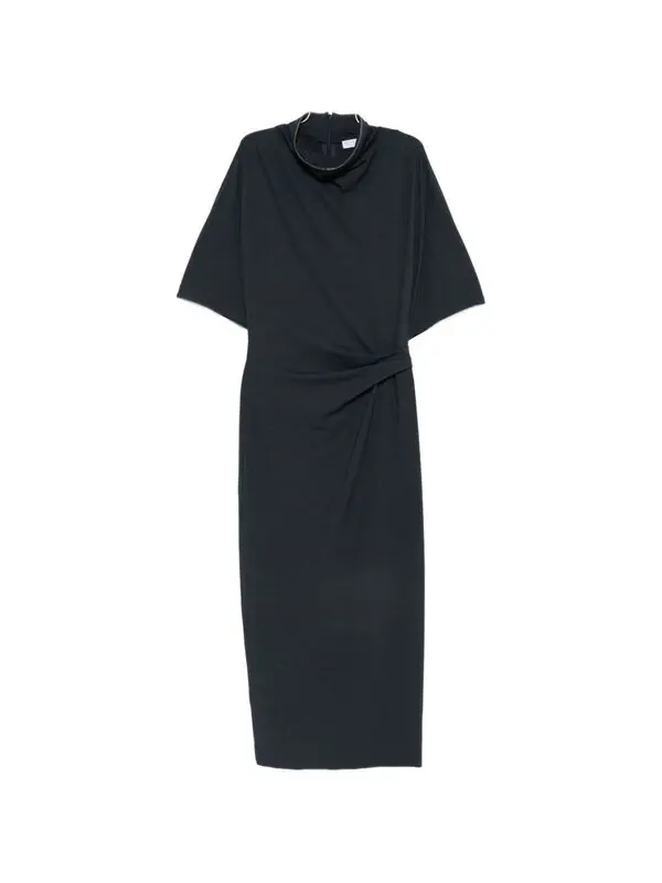 Brunello Cucinelli Wool Blend Long Dress