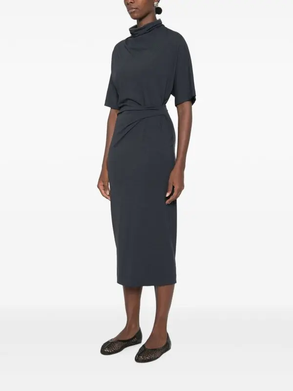 Brunello Cucinelli Wool Blend Long Dress