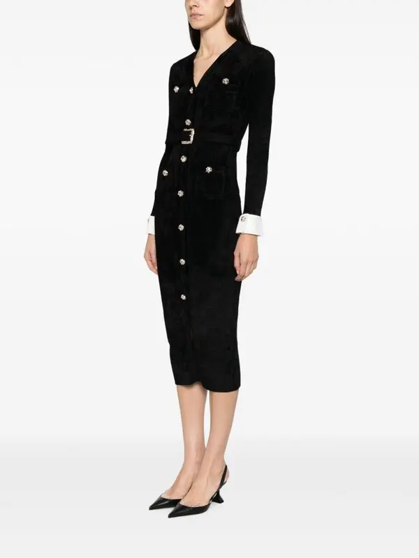 SELF-PORTRAIT Chenille Long Dress