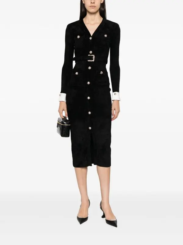 SELF-PORTRAIT Chenille Long Dress