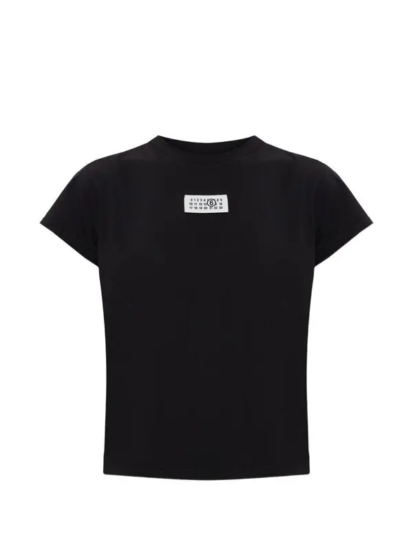 MAISON MARGIELA Logo Cotton T-shirt - Black