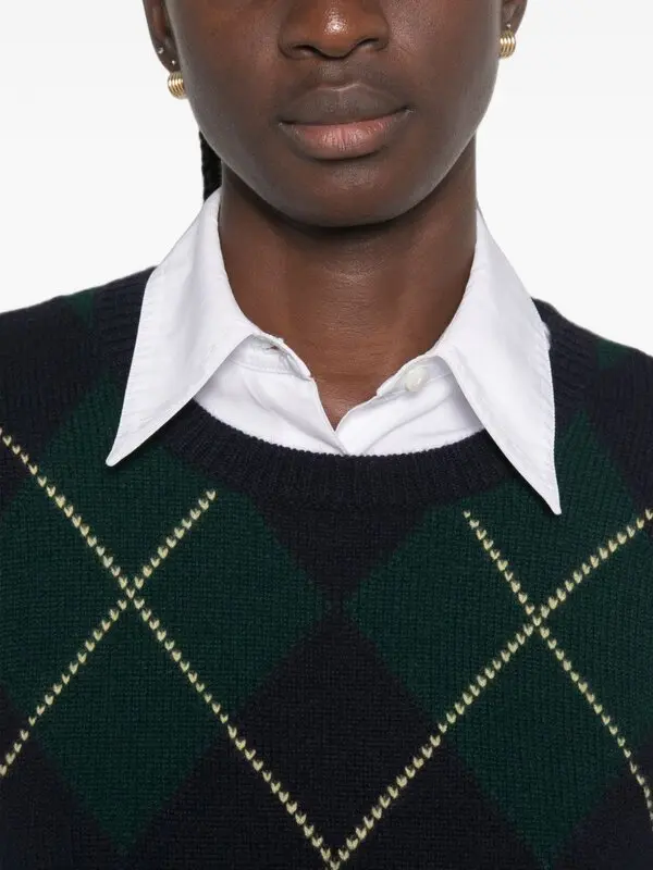 BEYOU Cashmere Crewneck Sweater - Blue