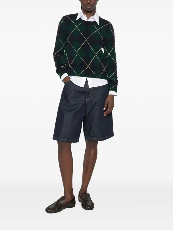 BEYOU Cashmere Crewneck Sweater - Blue