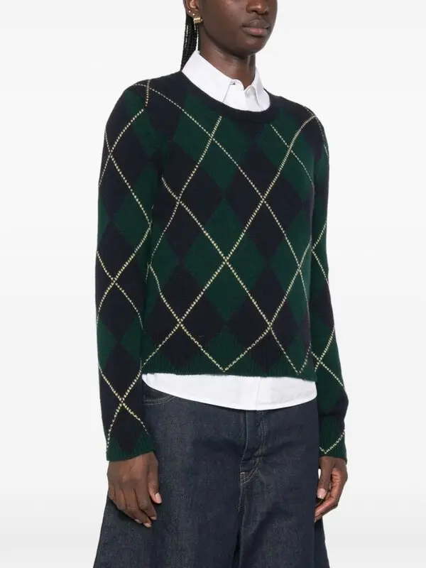 BEYOU Cashmere Crewneck Sweater - Blue