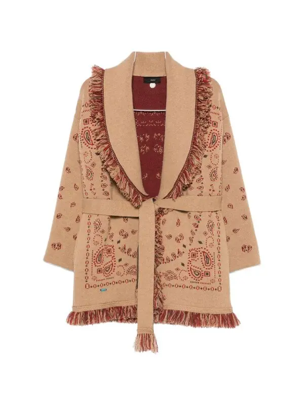 Alanui Bandana Cashmere Cardigan