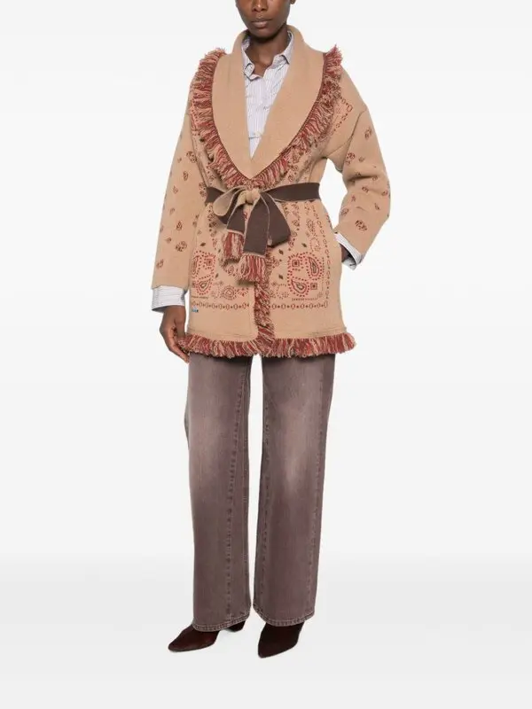 Alanui Bandana Cashmere Cardigan