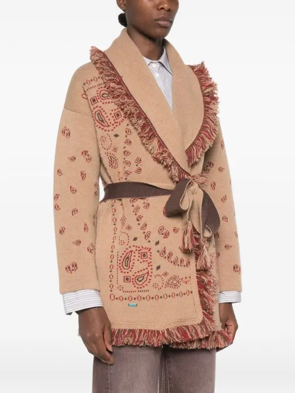Alanui Bandana Cashmere Cardigan