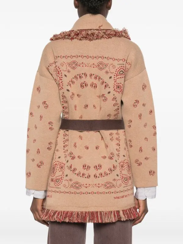 Alanui Bandana Cashmere Cardigan