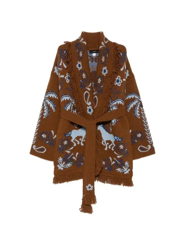Alanui Island Roots Wool Cardigan
