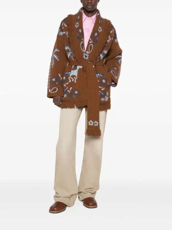 Alanui Island Roots Wool Cardigan