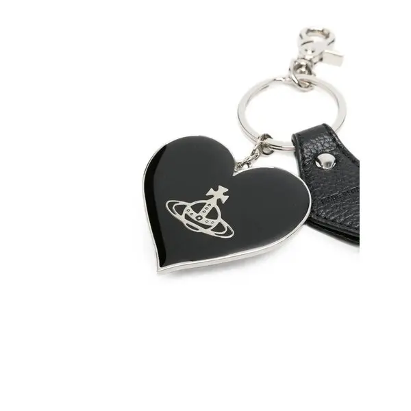VIVIENNE WESTWOOD Heart-shaped Orb Keyring And Chain