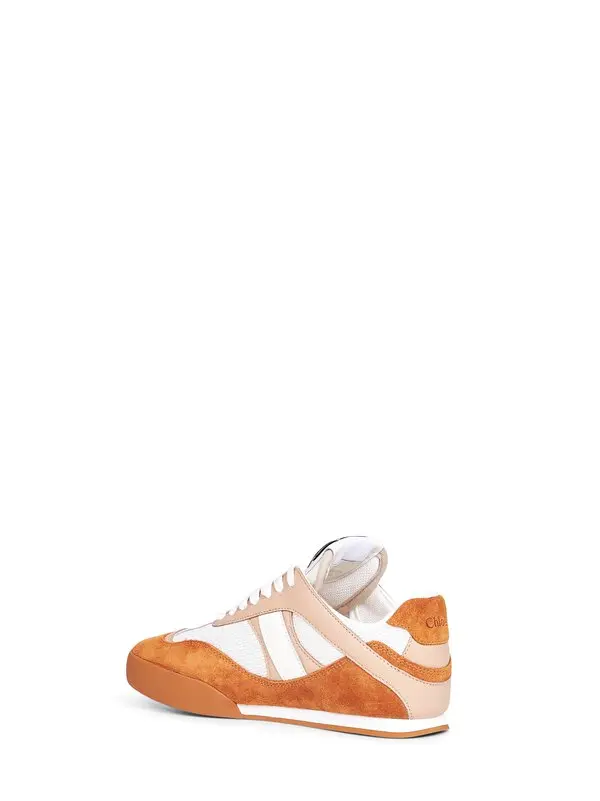 Chloé Multicolored Mixed-material Lace-up Sneakers