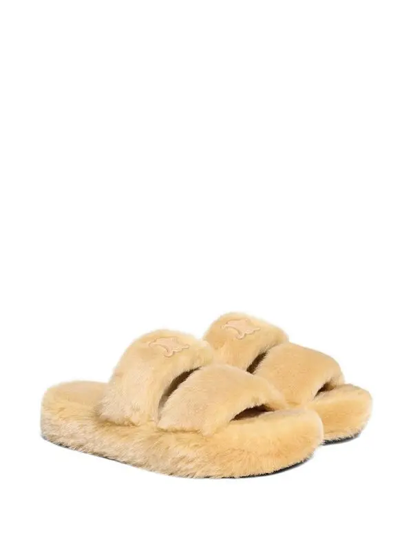 Celine Shearling Sandals