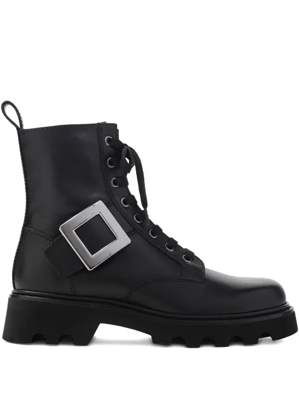 ROGER VIVIER Viv Rangers Leather Boots