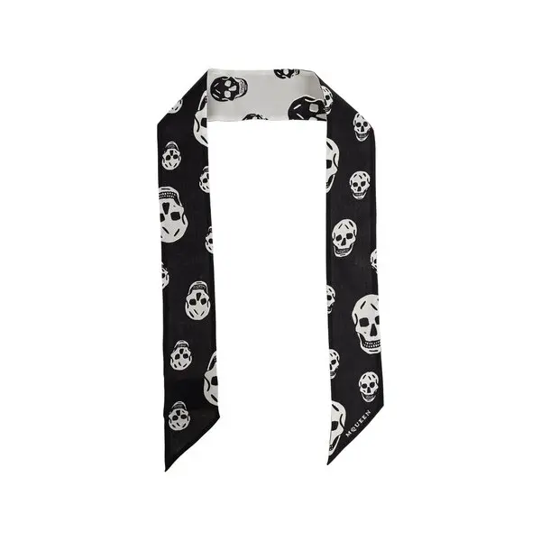 Alexander McQueen Silk Skull Print Scarf