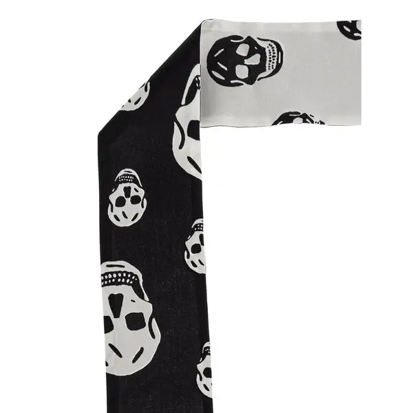 Alexander McQueen Silk Skull Print Scarf