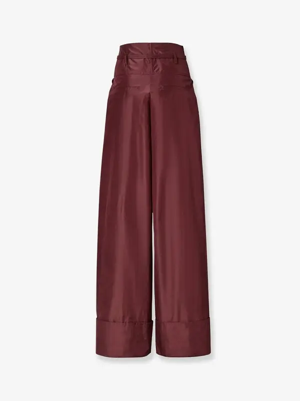 Fendi Silk Taffeta Trousers
