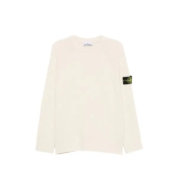 Stone Island Cotton Blend Crew Neck Pullover