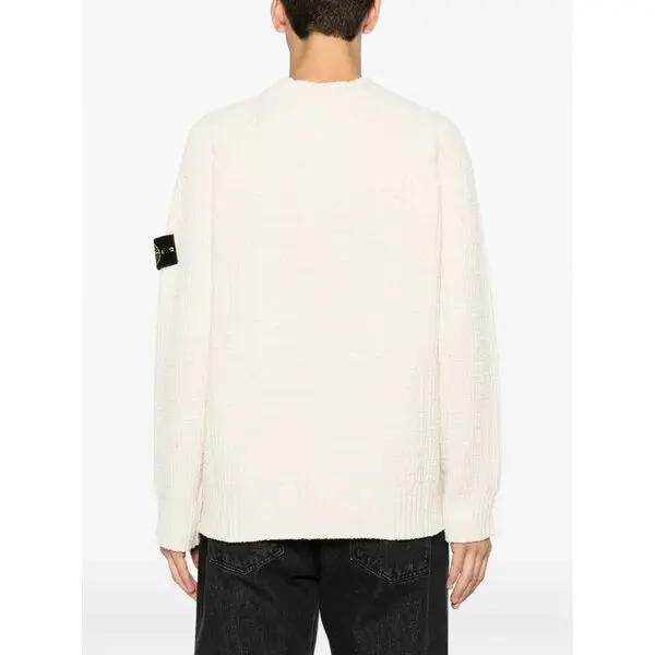 Stone Island Cotton Blend Crew Neck Pullover