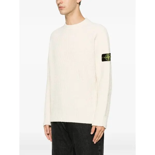 Stone Island Cotton Blend Crew Neck Pullover
