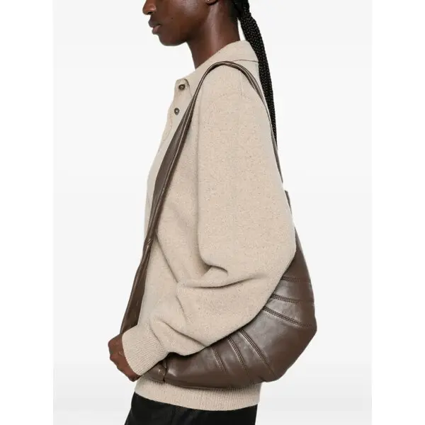 LEMAIRE Leather Paneled Shoulder Bag