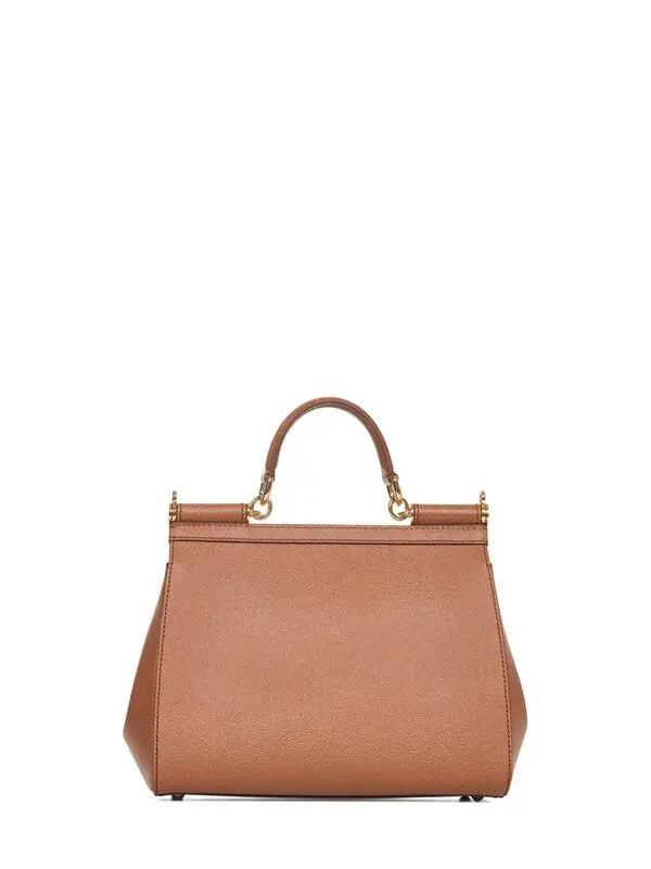 Dolce & Gabbana Large Sicily Handbag In Dauphine Leather