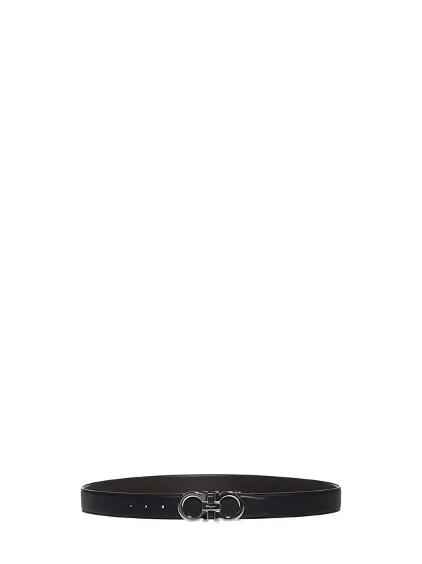 FERRAGAMO Reversible And Adjustable Gancini Belt