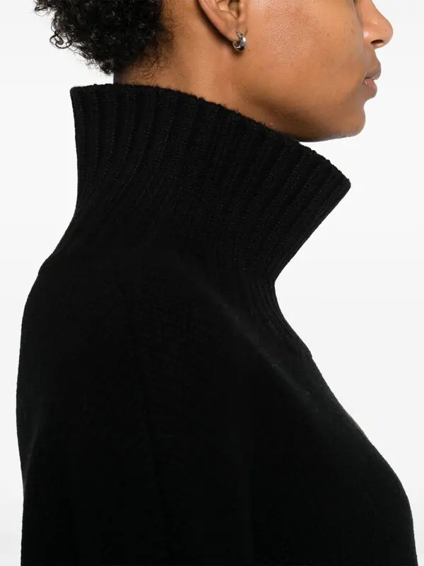Soft Goat Cashmere Turtle-neck Sweater
