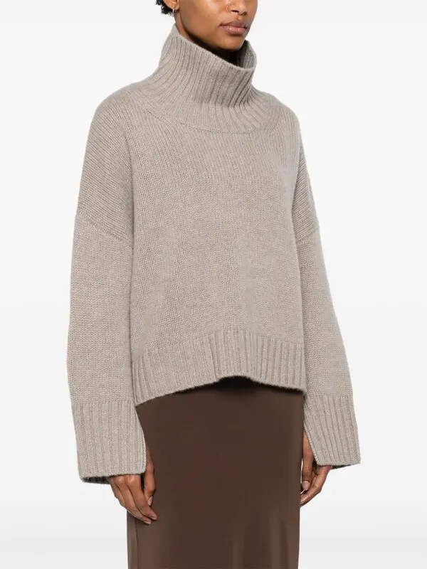 Soft Goat Cashmere Turtle-neck Sweater