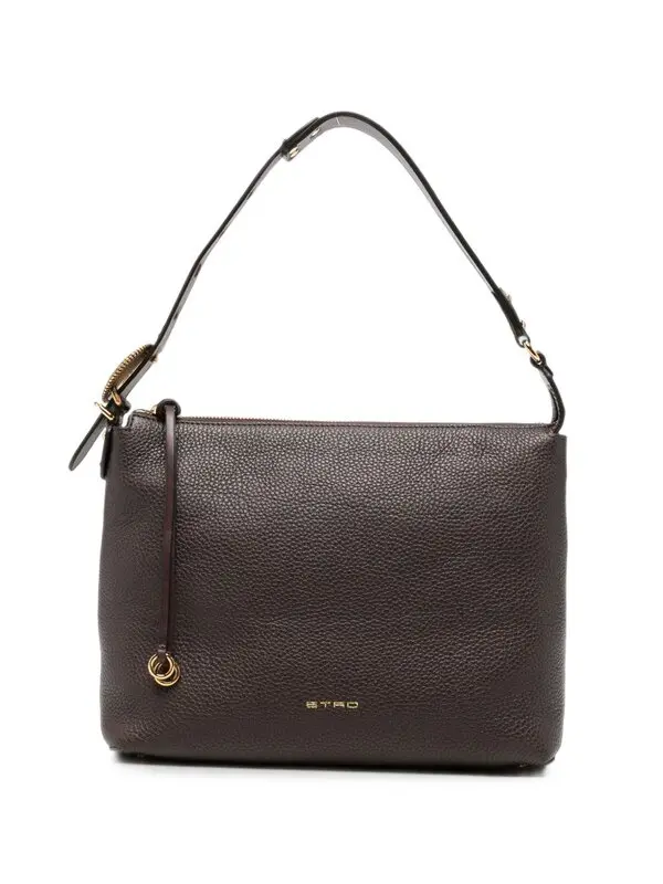 Etro Medium Leather Hobo Bag - Brown