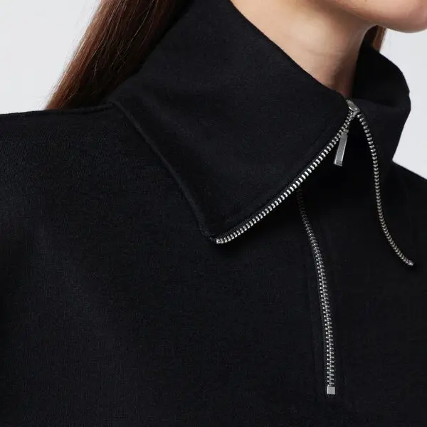 ENTIRE STUDIOS Wool Zip-collar Top