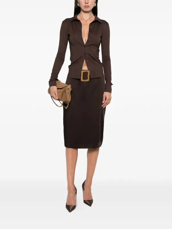 TOM FORD Satin Midi Skirt
