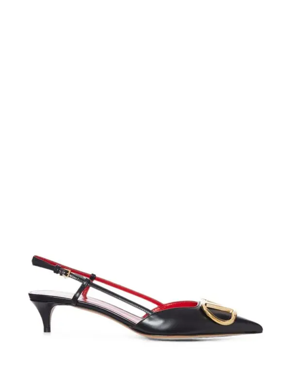 Valentino Garavani Vlogo Signature Leather Pumps