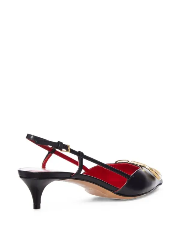 Valentino Garavani Vlogo Signature Leather Pumps