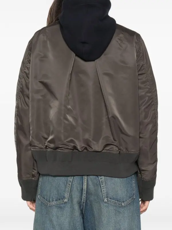Sacai Cotton Blend Hooded Sweatshirt
